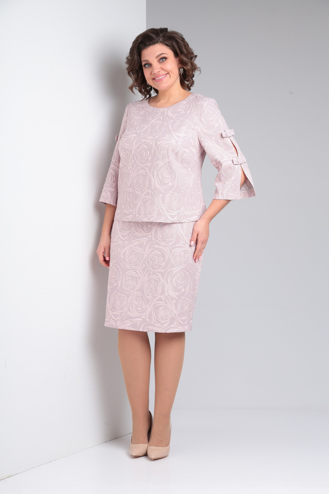 Платье Pocherk 1-029 нежно- сиреневый, 46-60 размер, купить за 6 883 руб.